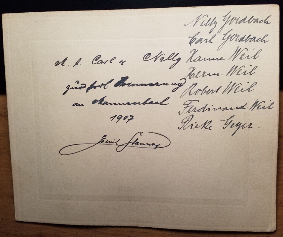 Nelly Carl Goldbach Hanne Hermann Robert Ferdinand Weil Rieke Geyer ...