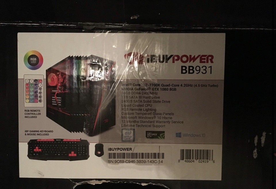 iBuyPower Bb931 Gaming PC Desktop i7 16GB Memory NVIDIA GeForce GTX ...