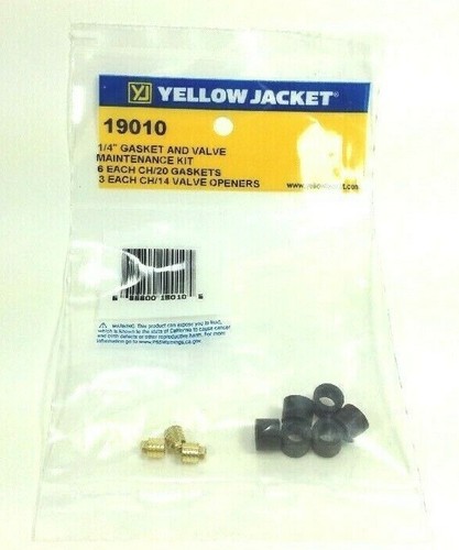 19010 Yellow Jacket 1/4" Hose Gasket & Valve Opener CH20/CH14 Depressors O-rings | eBay