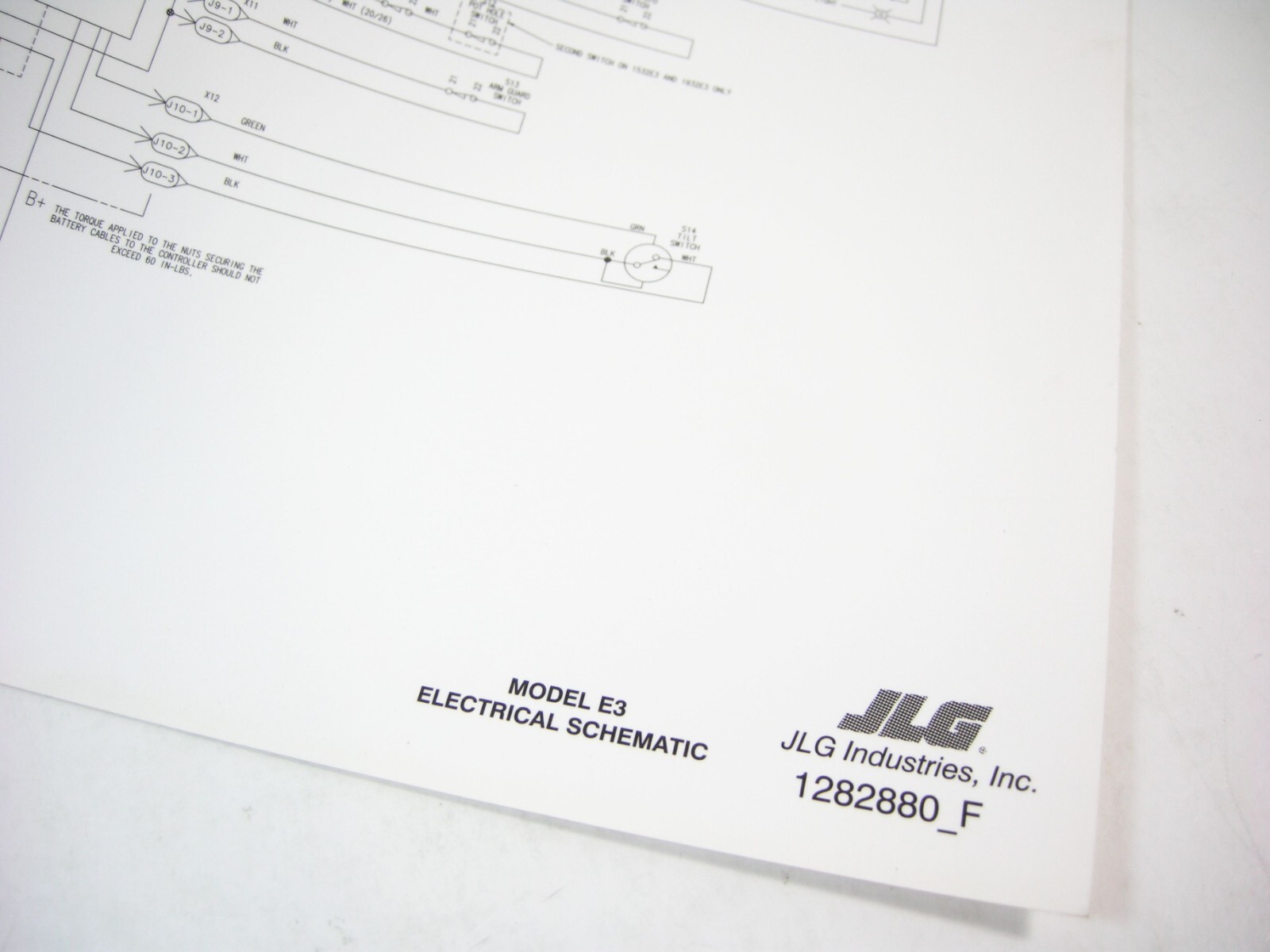 JLG E3 Scissor Lift Electrical Schematic Diagram Manual | eBay