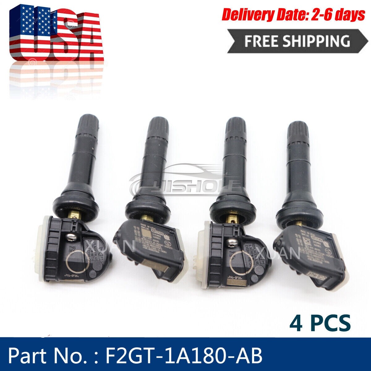 4x F2GZ-1A189-A TPMS NEW Tire Pressure Sensors For 15-20 Ford F-150 ...