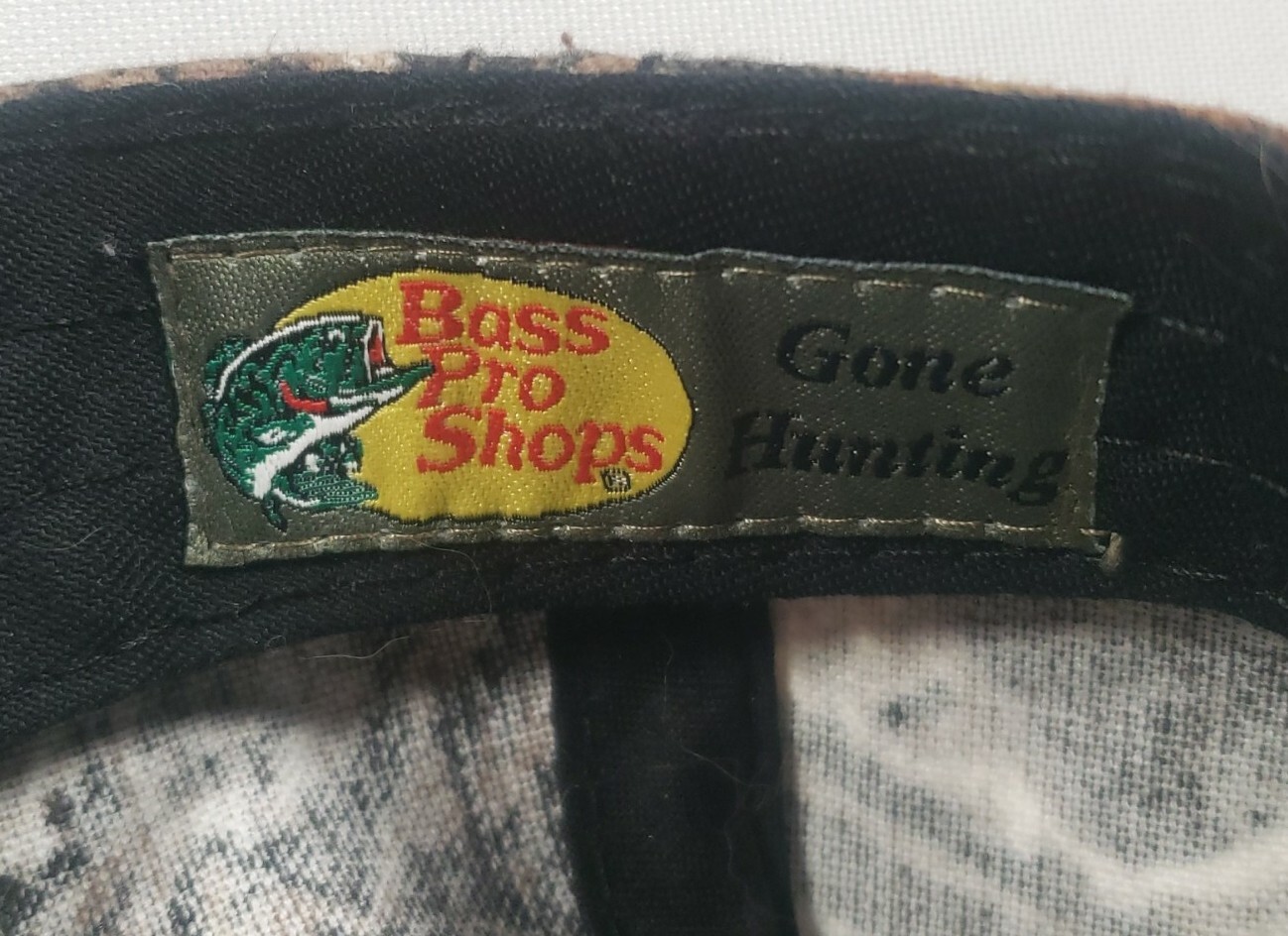 Vintage Bass Pro Shop Camo Hunting Hat, Baseball Cap … - Gem