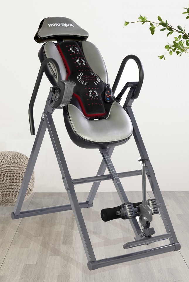 Advanced Heat and Massage Therapeutic Inversion Table 300 Lb Max Weight ...