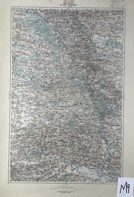 1940 German Military Map Sambor WWII Poland XIV In Wein | Original | M9 ...