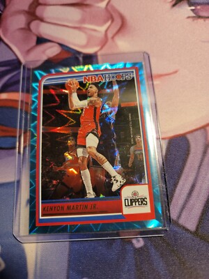 2023-24 NBA Hoops Teal Explosion Foil Kenyon Martin Jr Card 201 RARE SP ...