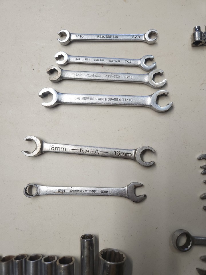 New Britain & NAPA Mechanic Tools Wrenches, Sockets, Chisels. All USA ...