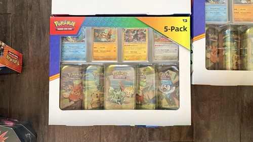 Pokemon TCG Scarlet & Violet Paldea Friends 5 Mini Tins Set + 4 Promo ...