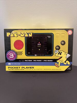 MyArcade (DRMDGUNL3227) Pac-Man Pocket Player Handheld Game Console 3 ...