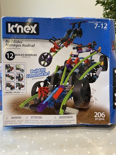 K'Nex Rad Rides 12 in 1 Building Set 15214 Brand New Sealed Inside ...