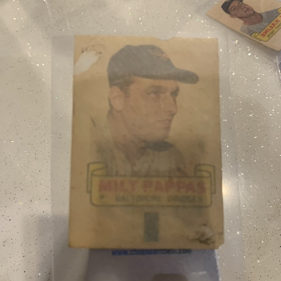 1966 TOPPS BASEBALL RUB 0FFS MILT PAPPAS U-74 | eBay