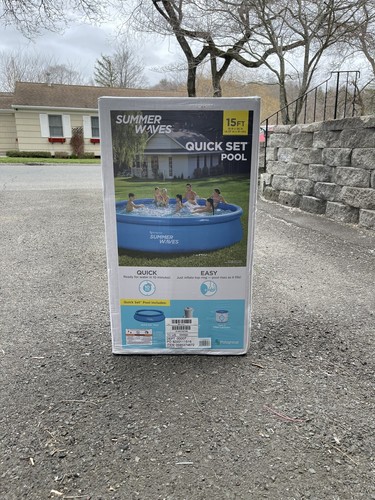 Summer Waves 15ft x 36in Quick Set Inflatable Above Ground Swimming ...