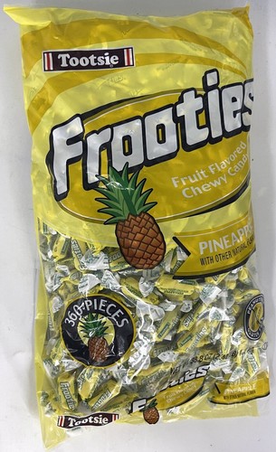Frooties Pineapple Candy 360 Count Bag Tootsie Bulk Candies Fruities 2. ...