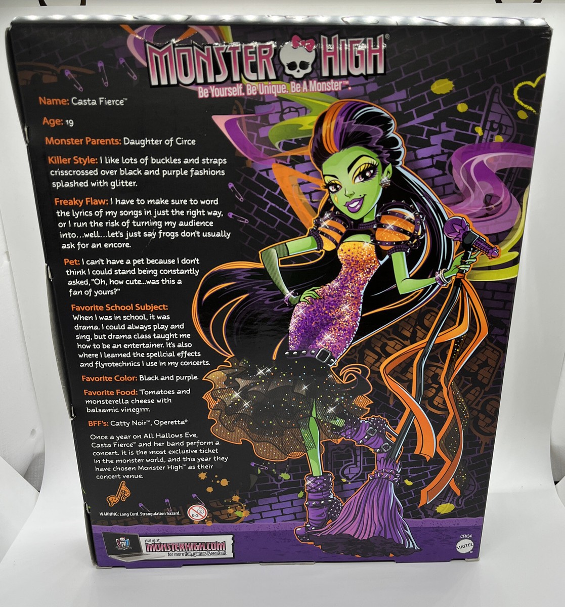 Monster High Casta Heftig Monster High Doll Casta Fierce, Authentic