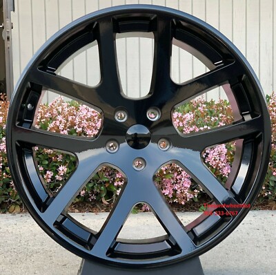24" inch SRT10 Replica FR60 Wheels Gloss Black Dodge Ram 1500 SRT Rims ...