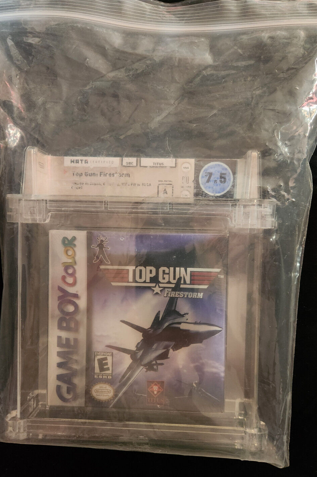 Nintendo Game Boy Color TOP GUN Firestorm * Brand New GRADED WATA ...