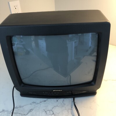 Sansui TVM1313 13" CRT TV Great for Vintage Retro Gaming Tested Works ...