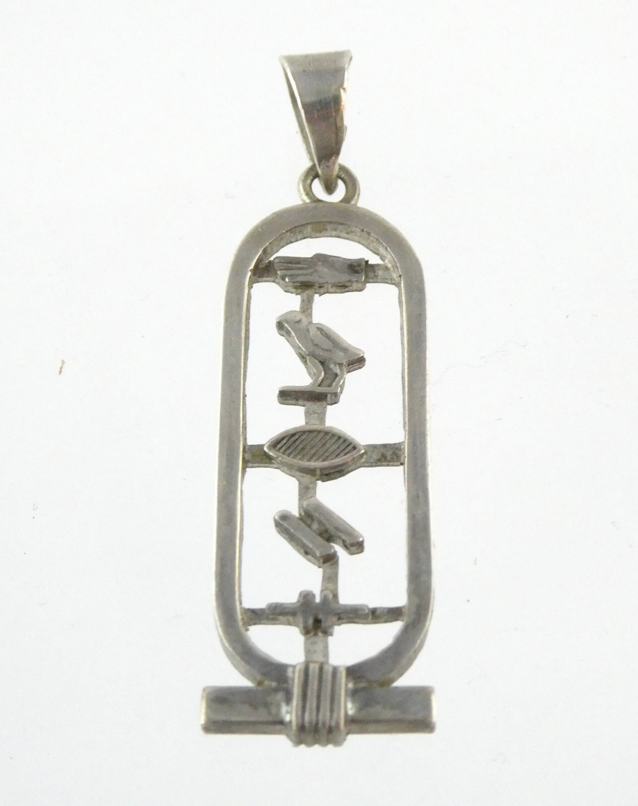 Vintage Sterling Silver Egyptian Assay Mark Cartouche… - Gem