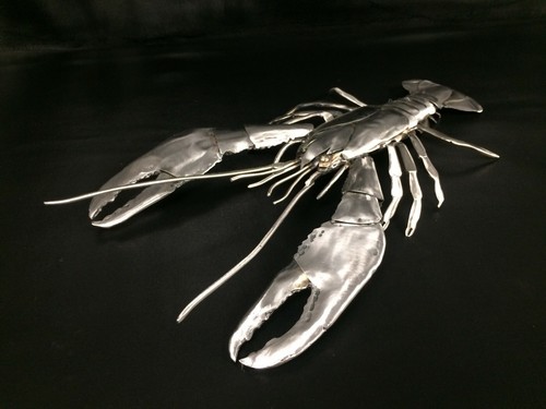 Handmade Welded Metal Lobster/Crayfish Sculpture - Small MADE TO ORDER ...