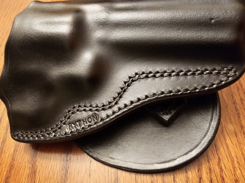 KRAMER MSP PADDLE HORSEHIDE BLACK LEATHER GUN HOLSTER, RIGHT, Colt ...