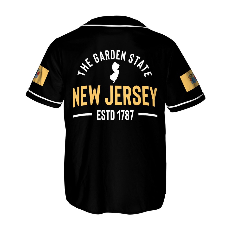 Personalized Name New Jersey Baseball Jersey Shirts NJ New Jersey State ...