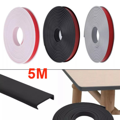 5M Self Adhesive Furniture Edge Molding Trim Strip U-Shape Flexible ...