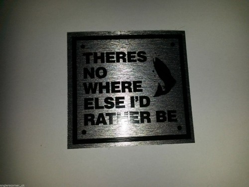 THERES NO WHERE ELSE I'D RATHER BE / METALLIC FISHING STICKER | eBay