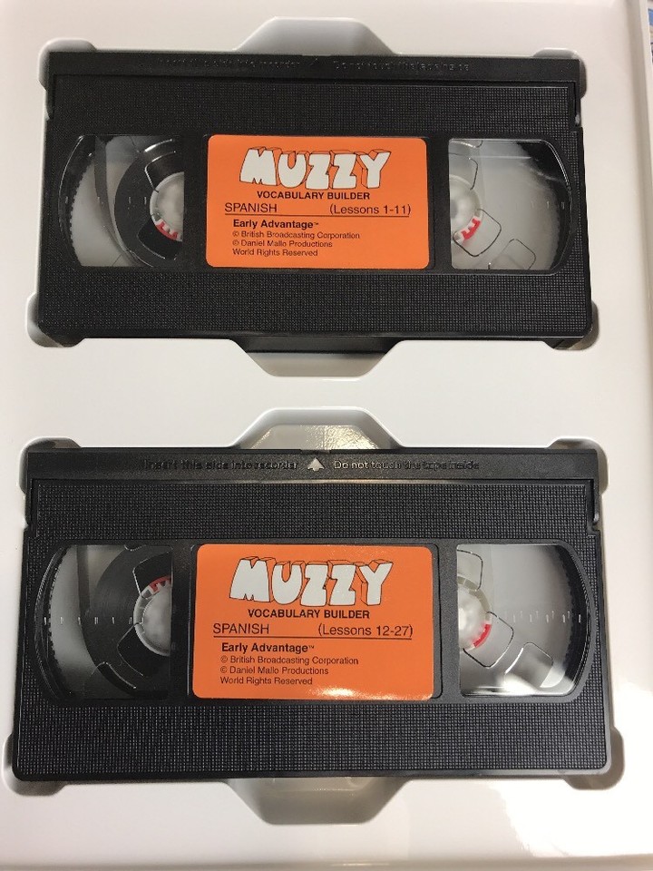 BBC Muzzy Spanish Video Language Course 5 VHS 1 CD 2 Cassettes ...