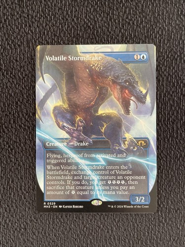 MTG Volatile Stormdrake - Borderless, NM-Mint, English Modern Horizons ...