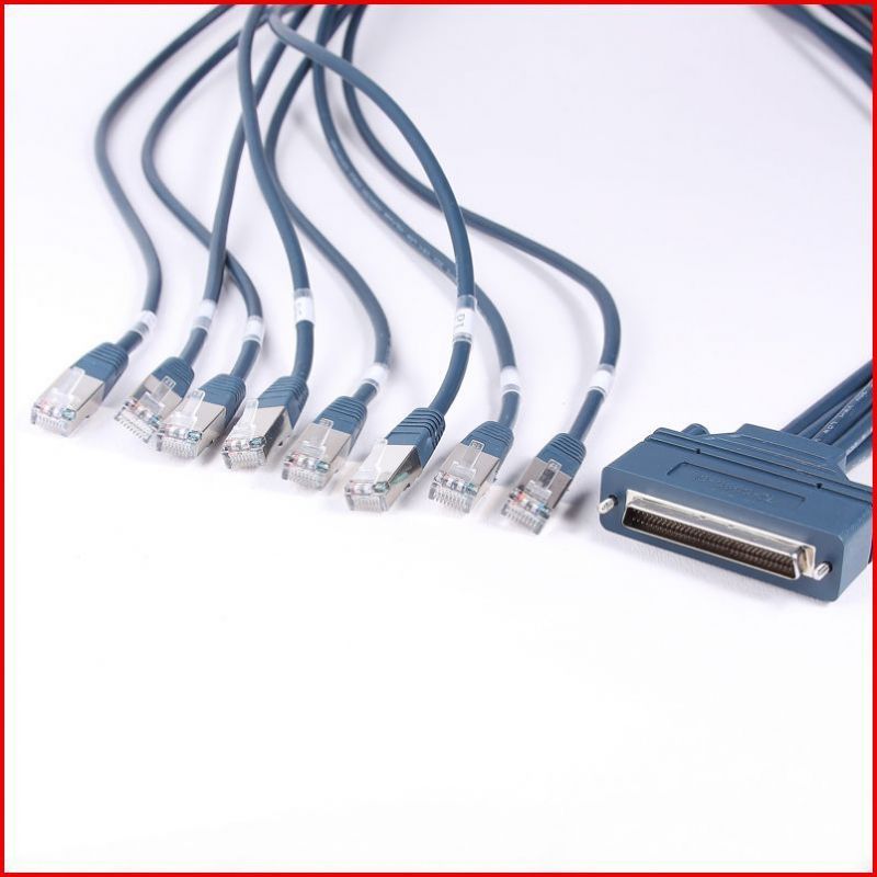 NEW 8 RJ45 Cisco CAB-OCTAL-ASYNC 1M CABLE for CISCO 2509 2511 2600 NM ...