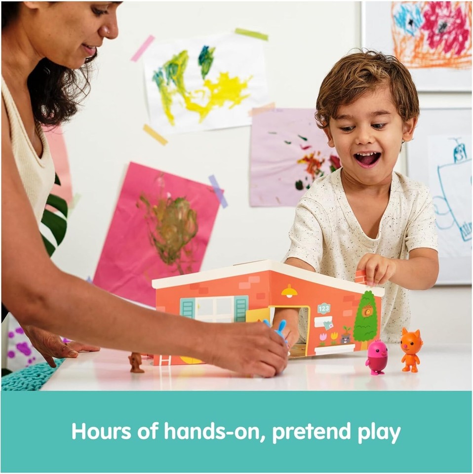 Sago Mini, Figurine Pack With 6 Toy Figures And Folding Playhouse, Kids ...