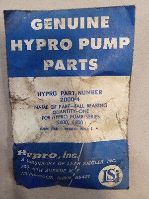 Hypro Pump 2000-4 Replacement Ball Bearing | eBay