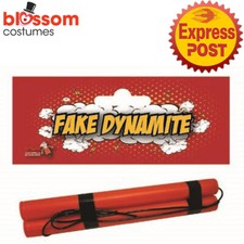 Phoney Dynamite 3 Sticks Pack Fake Fuse TNT Toy Joke Stage Prop Bomb ...