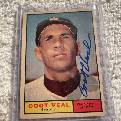1961 Topps - #432 Signed By Coot Veal... | eBay