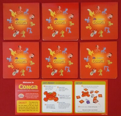Conga 2003 Cranium Board Game Replacement 6 Scoring Cases And Rules | eBay