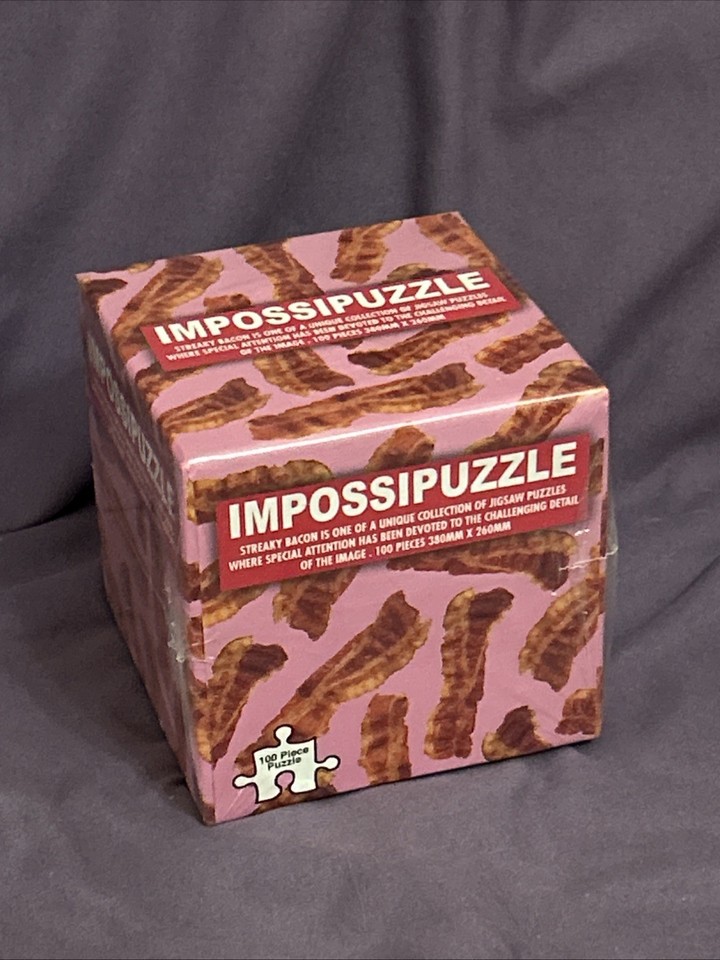 Impossipuzzle Impossible Puzzle Bacon 100 Piece Jigsaw Puzzle ...