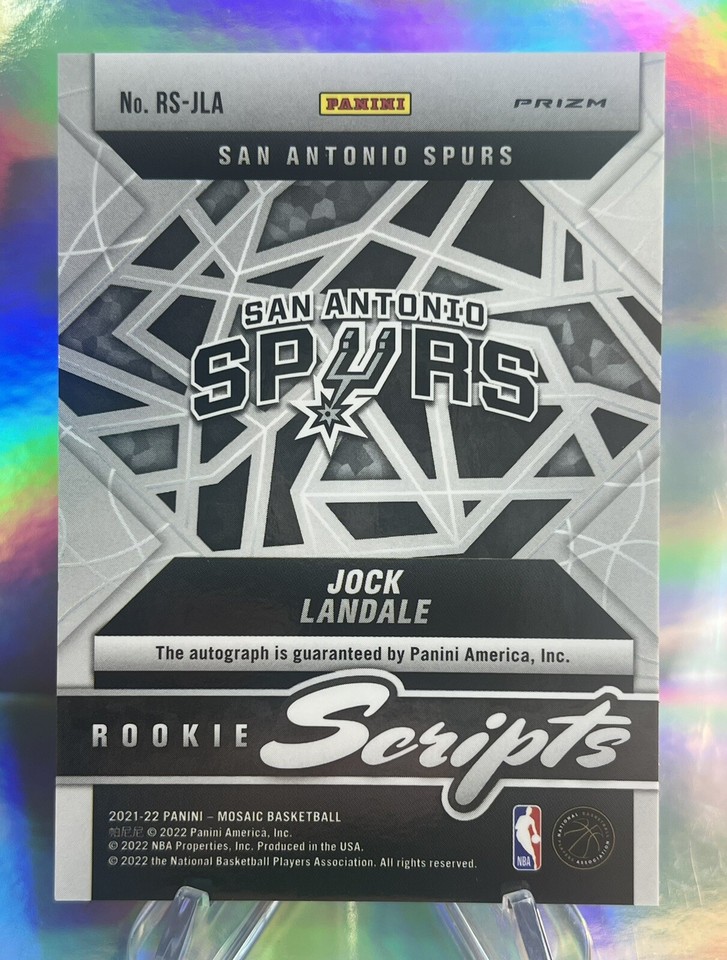 Panini 2021-22 Mosaic Basketball Jock Landale Rookie Scripts Autograph ...