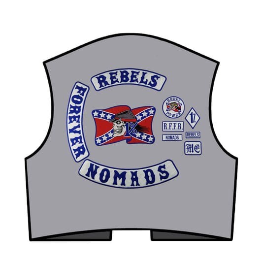 REBELS NOMADS FOREVER Embroidered Biker Patch Iron On SET | eBay