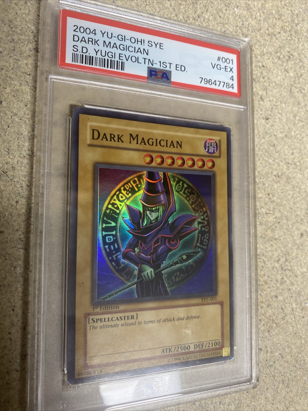 Yu-Gi-Oh Dark Magician SYE-001 (1st Edition) PSA 4 | eBay