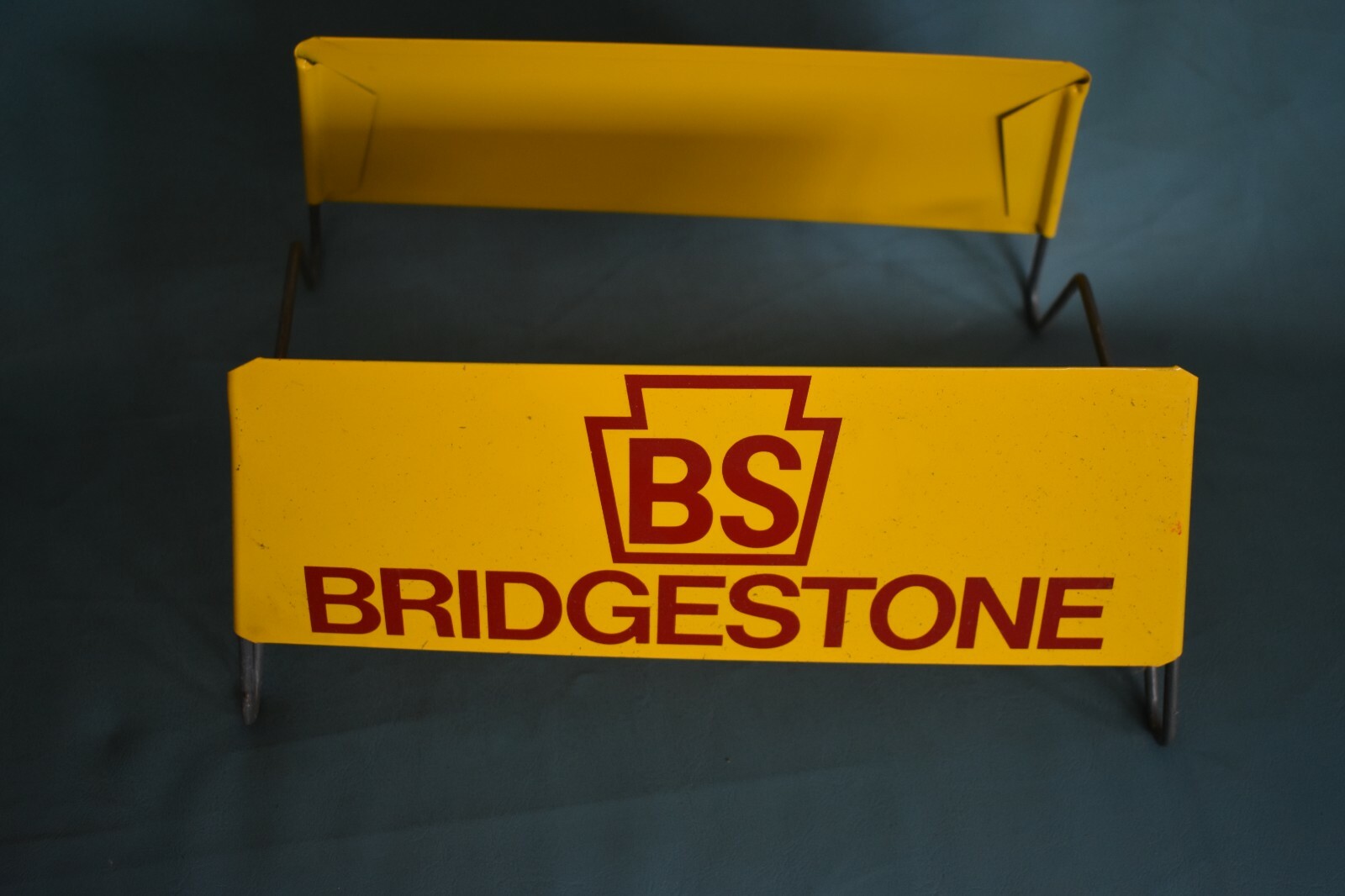 Bridgestone Vintage Tire Display Rack Stand Gas Station Service Yellow ...