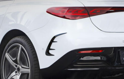 For Benz EQE EQS 2022~2023 Gloss Black Rear Bumper Lip Spoiler Fins ...