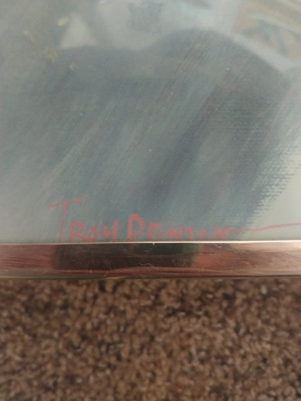 Framed Troy Denton Copy Of Painting With Signature. | eBay