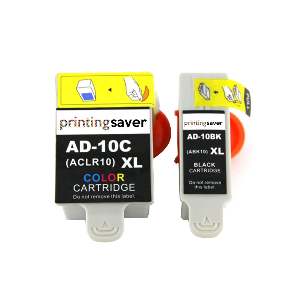 2x Advent 10 Compatibe Ink Cartridge for ABK10 ACLR10 for A10 AW10 ...