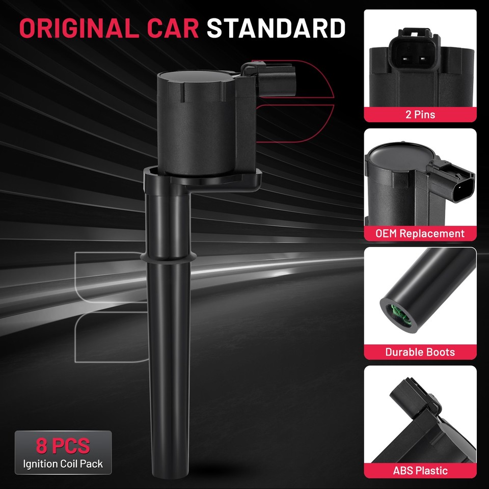 NEW 8 Pack Ignition Coils for Various Lincoln Ford GT Mustang DG512 ...