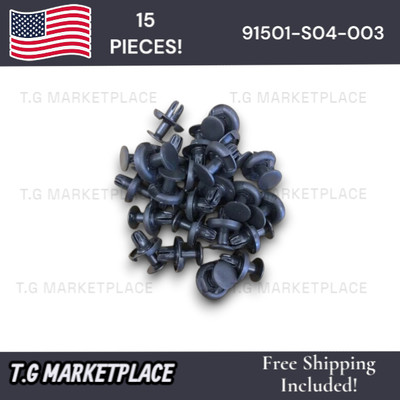 15: Inner Wheel Well Fender Retainer Clips For Honda 91501-S04-003 USA ...