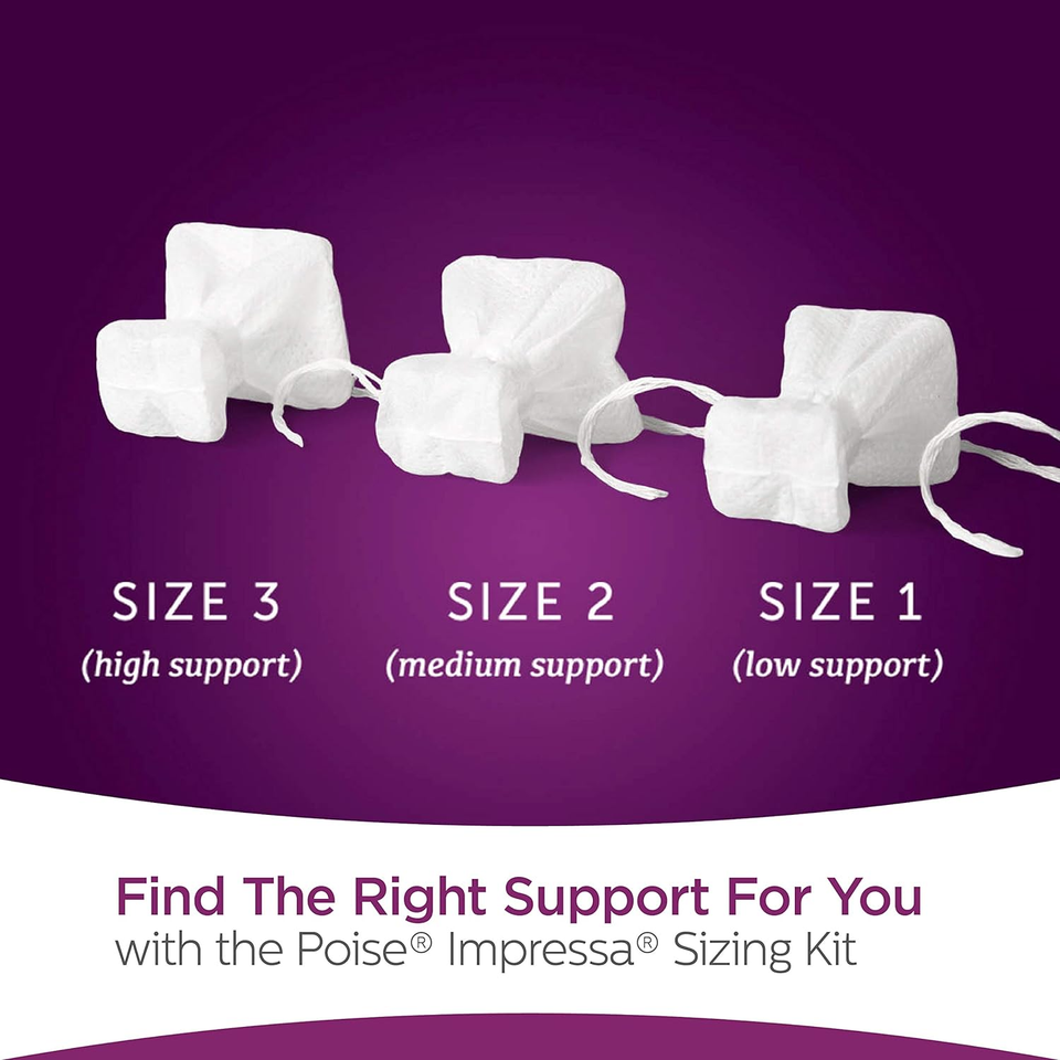 Poise Impressa Tampon Incontinence Bladder Support Size 3 Women Stop ...