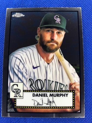 2021 #461 Daniel Murphy Topps Chrome Baseball Platinum Anniversary | eBay