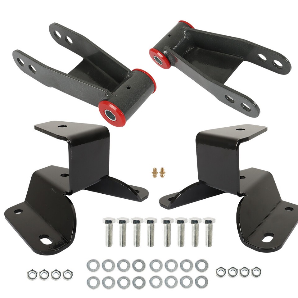 4" Drop Kit Leveling Lowering Shackles Hangers For Ford F150 F100 1973 ...