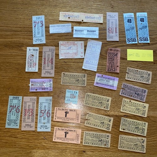 vintage bus tickets Approx 30 Plus Ferry Tickets Incl SINGAPORE 1950-91 ...