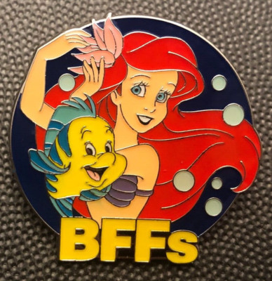 Disney pin 120512 Ariel Flounder Little Mermaid princess BFF BFFs ...