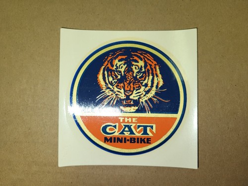 Vintage Cat Mini Bike Clutch Cover/Chain Guard Decal Reproduction | eBay